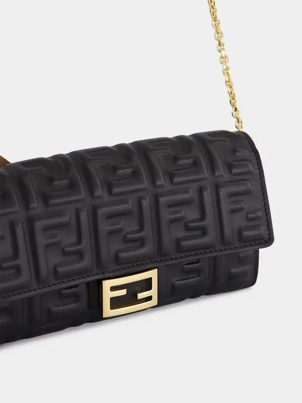 Fendi Baguette Continental Wallet With Chain Strap
