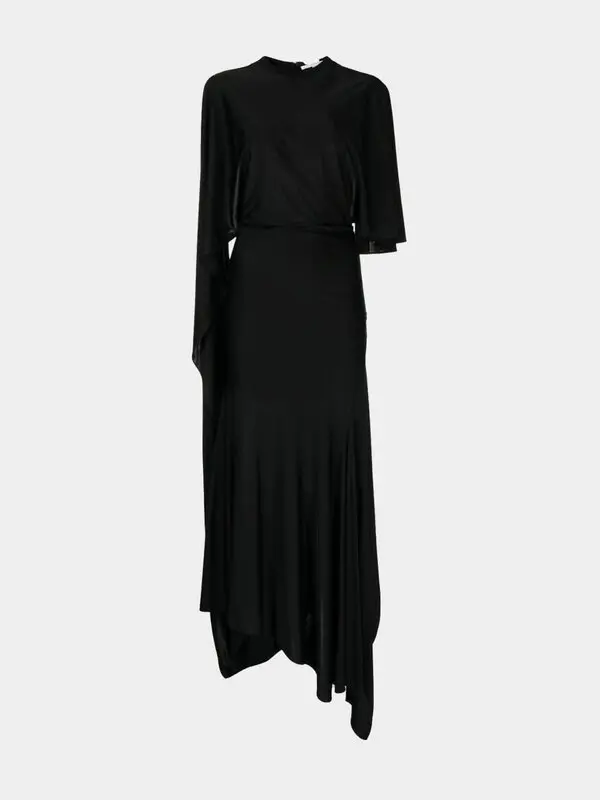 Stella McCartney Cape-sleeve Asymmetric Dress