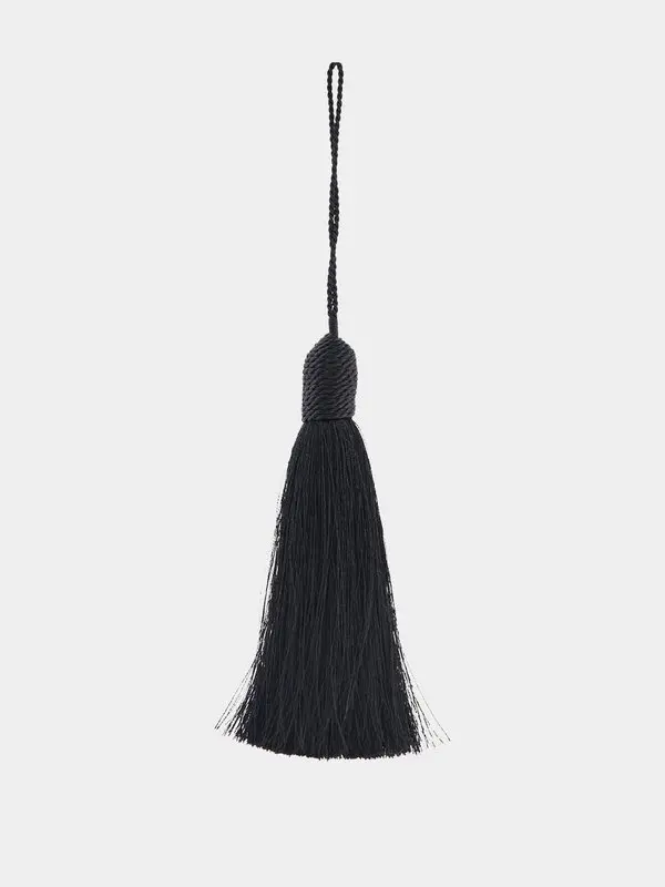 Glorinha Paranagua Tasseled Pendant - Black