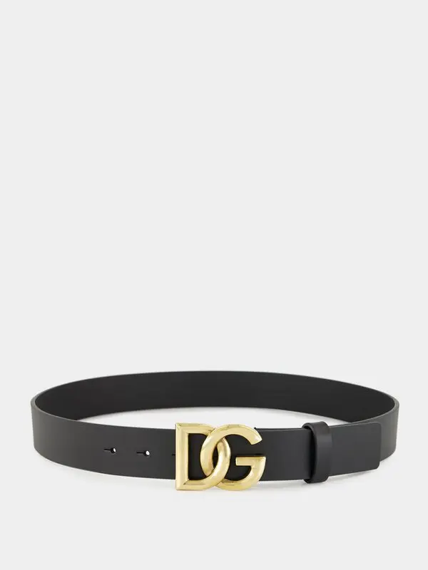 Dolce & Gabbana Leather Belt - Black