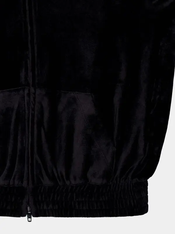 Balenciaga Bb Paris Strass Fitted Zip-up Hoodie