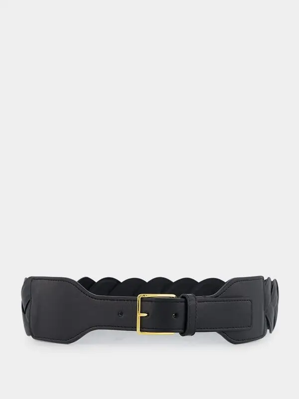 Altuzarra Skinny Braid Belt - Black