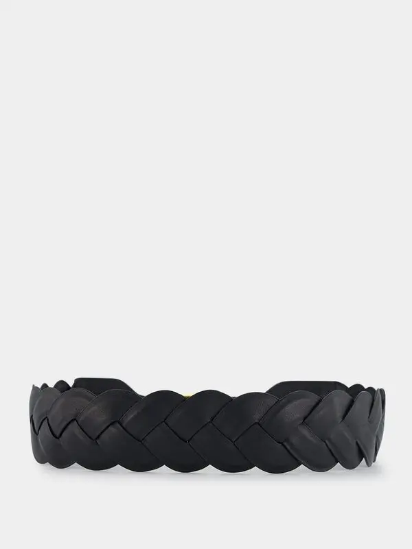 Altuzarra Skinny Braid Belt - Black