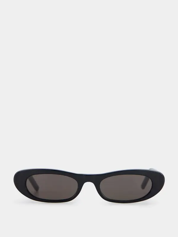 Saint Laurent Elongated Cat-eye Sunglasses - Black