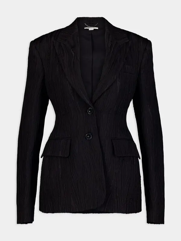 Stella McCartney Jacquard Single-breasted Blazer - Black