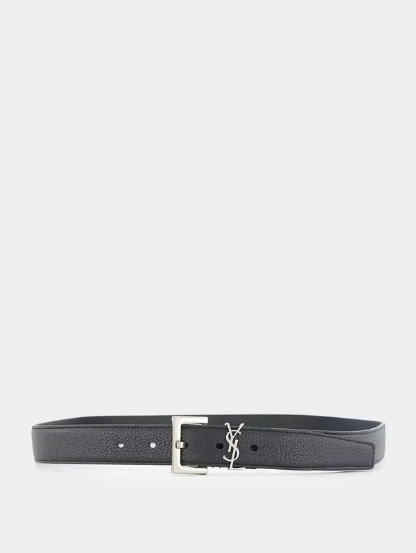 Saint Laurent Cassandre Belt - Black