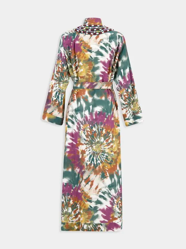 PAULA Vera Ocotillo Print Linen Maxi Dress