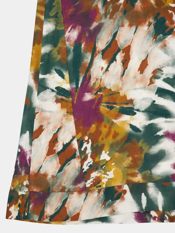 PAULA Vera Ocotillo Print Linen Maxi Dress