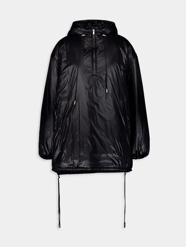 Saint Laurent Logo-embroidered Anorak - Black