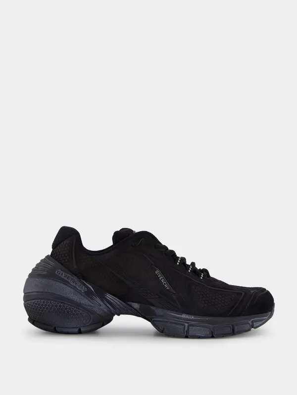 Givenchy Tk-mx Runner Suede Sneakers - Black