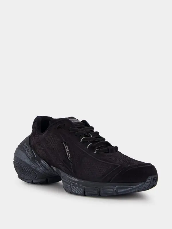 Givenchy Tk-mx Runner Suede Sneakers - Black