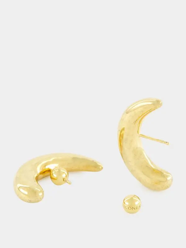 PANCONESI Half Moon Hoop Earrings
