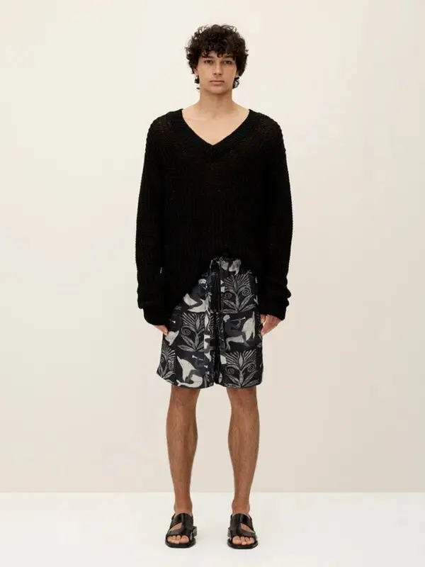 Commas Open Knit V-neck Sweater