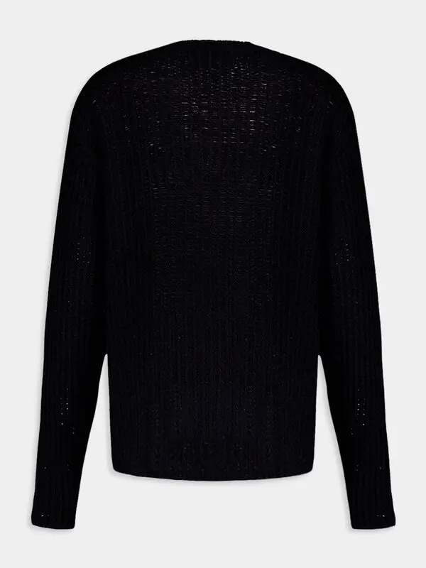 Commas Open Knit V-neck Sweater