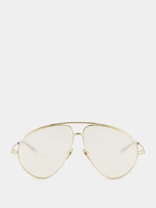 Gucci Aviator Optical Sunglasses - Gold
