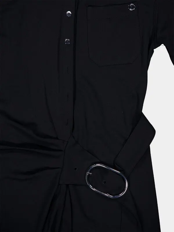 Rabanne Ruched Midi Wrap Dress