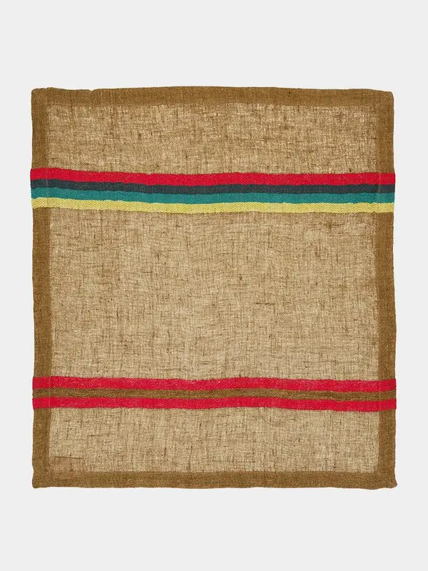 Libeco Yukon Linen Napkin - Brown