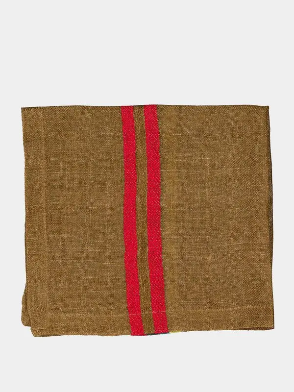 Libeco Yukon Linen Napkin - Brown