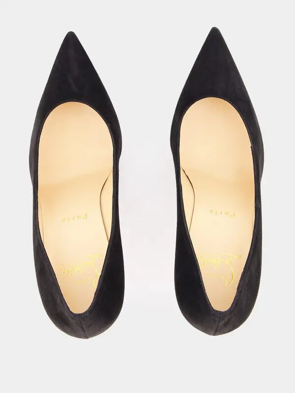 CHRISTIAN LOUBOUTIN Kate 85mm Suede Pumps - Black