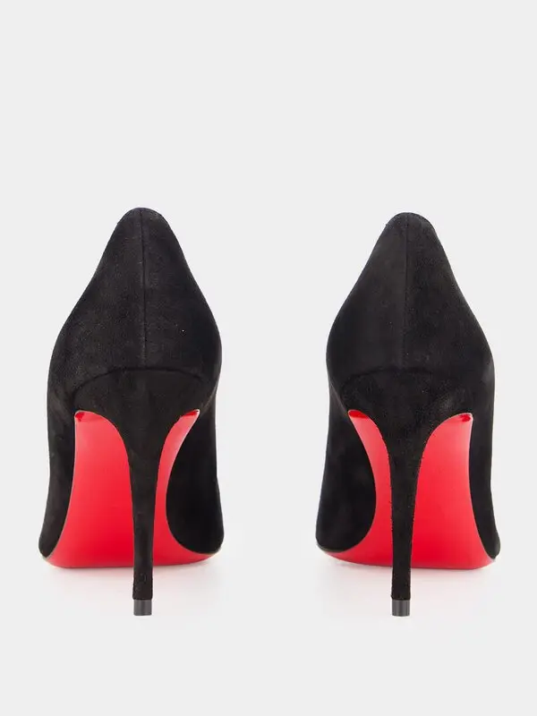 CHRISTIAN LOUBOUTIN Kate 85mm Suede Pumps - Black