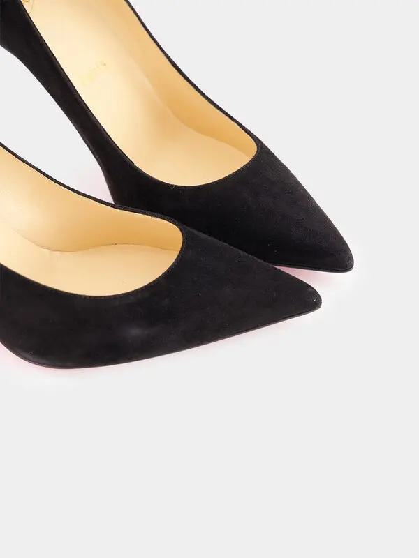 CHRISTIAN LOUBOUTIN Kate 85mm Suede Pumps - Black