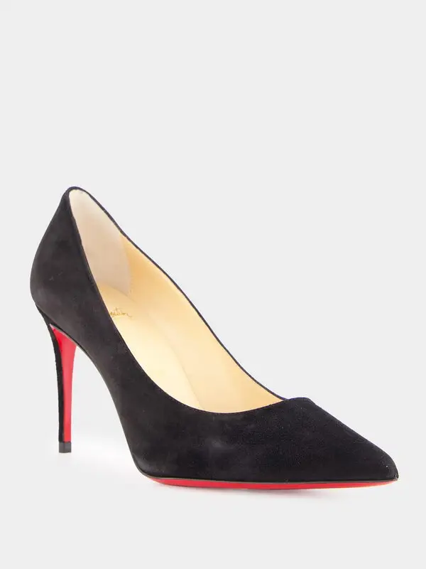 CHRISTIAN LOUBOUTIN Kate 85mm Suede Pumps - Black