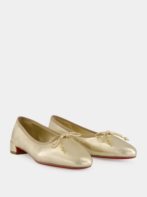 CHRISTIAN LOUBOUTIN Sweetie Jane Ballerinas - Gold