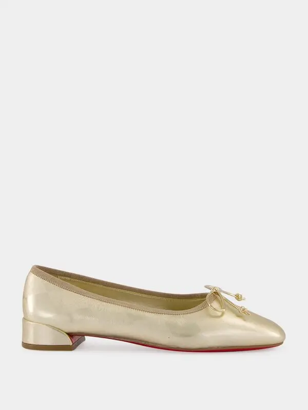 CHRISTIAN LOUBOUTIN Sweetie Jane Ballerinas - Gold