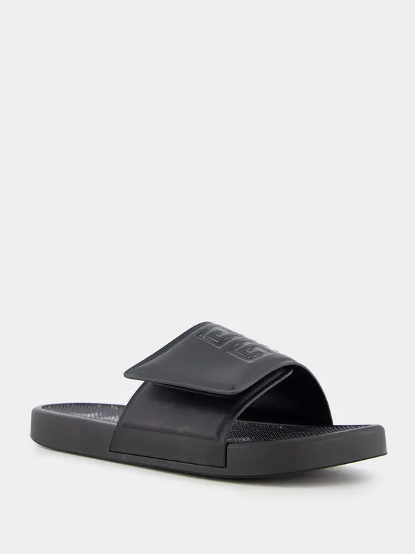 Givenchy Synthetic Leather Slide Sandals