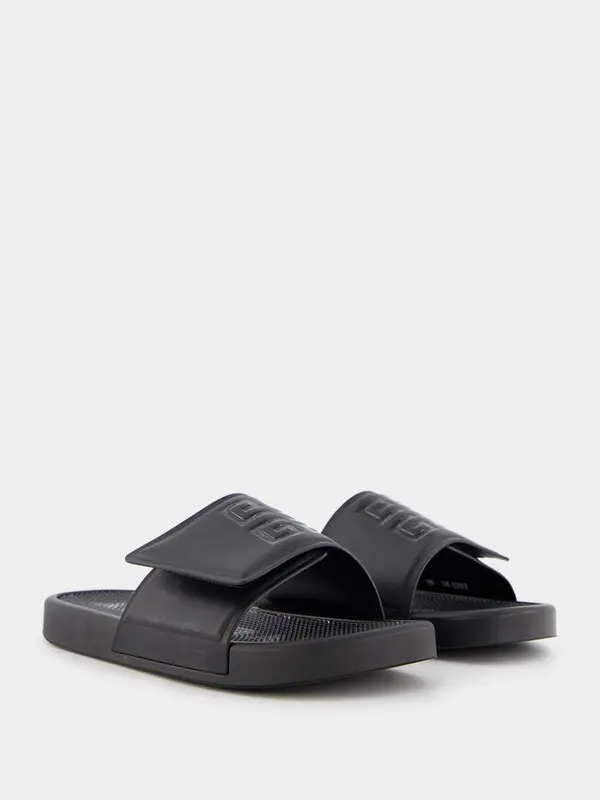 Givenchy Synthetic Leather Slide Sandals