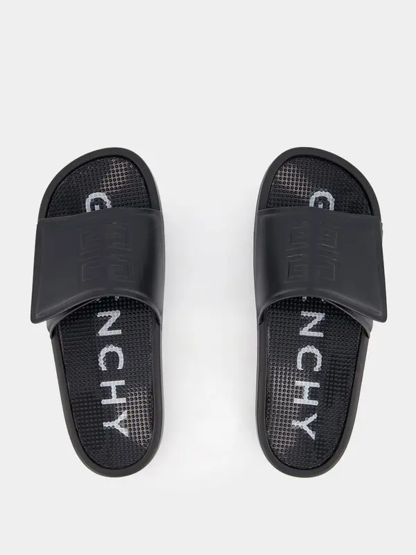 Givenchy Synthetic Leather Slide Sandals