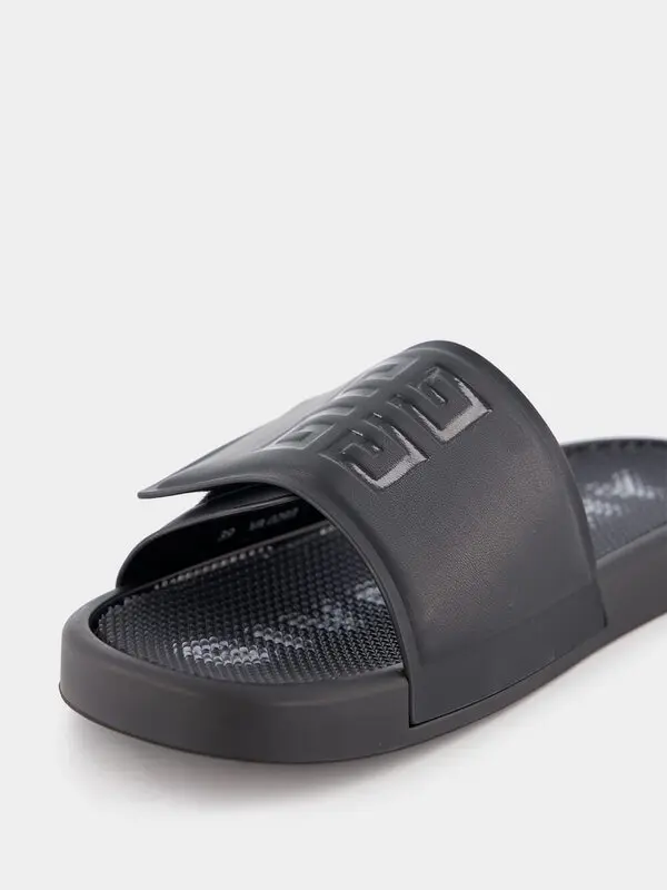 Givenchy Synthetic Leather Slide Sandals