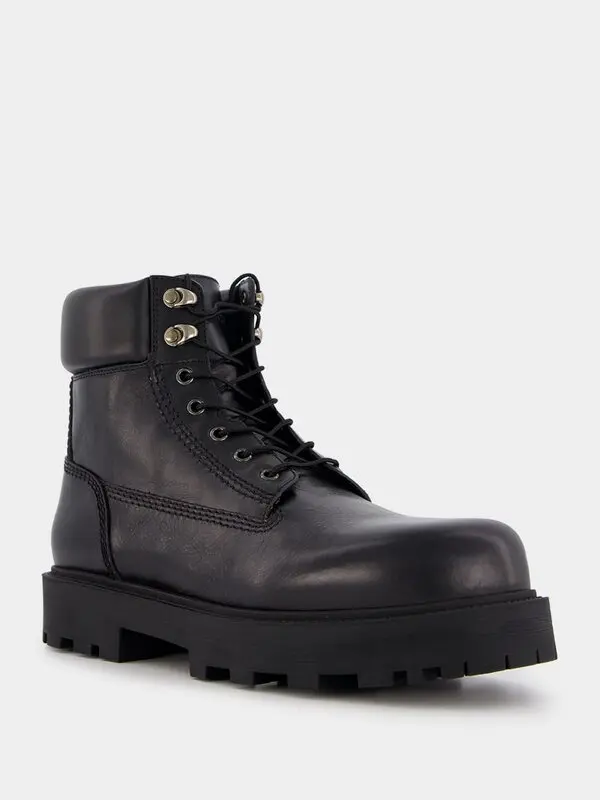 Givenchy Show Logo-debossed Leather Boots