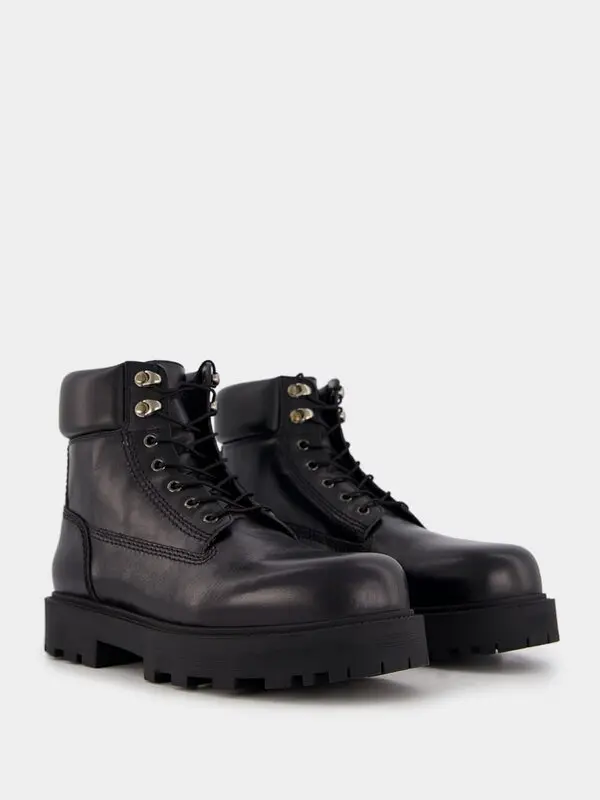 Givenchy Show Logo-debossed Leather Boots