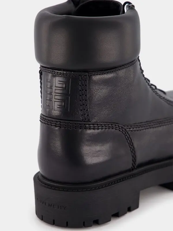 Givenchy Show Logo-debossed Leather Boots