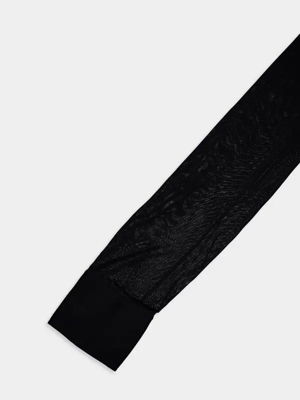 Saint Laurent Semi-sheer Crepe Jersey Shirt