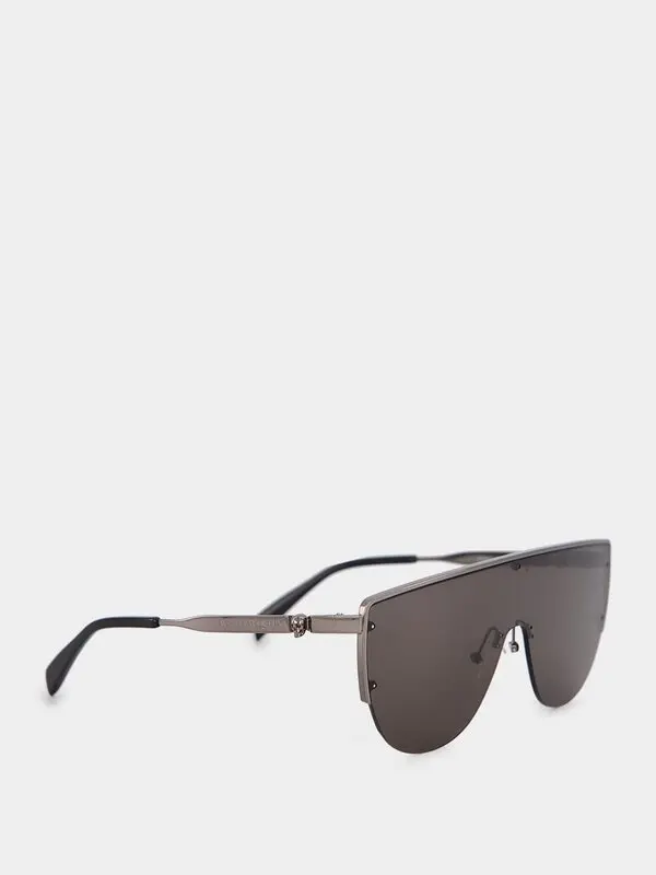 Alexander McQueen Eyewear Skull Sunglasses - Black