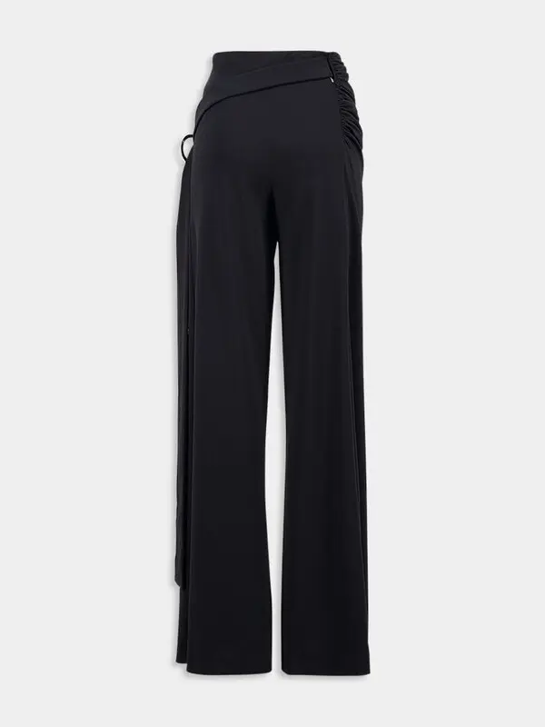 Rabanne Wraparound Palazzo Trousers