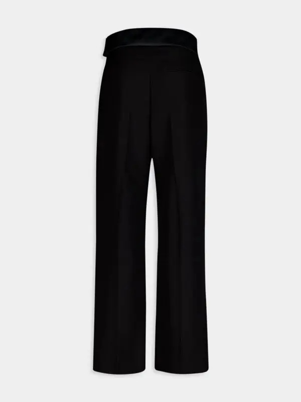 Stella McCartney Wide-leg Wool Tuxedo Trousers