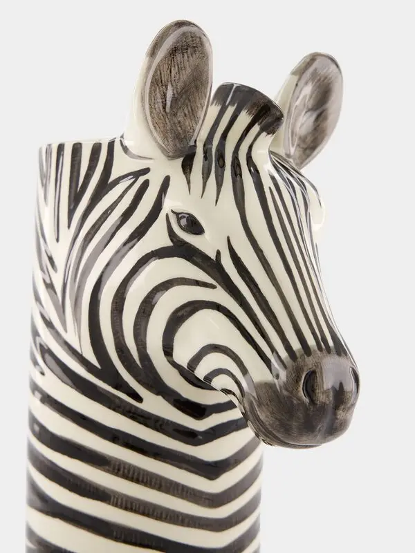 QUAIL CERAMICS Zebra Pencil Holder