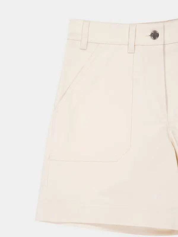 Moncler Cotton Casual Shorts - Cream