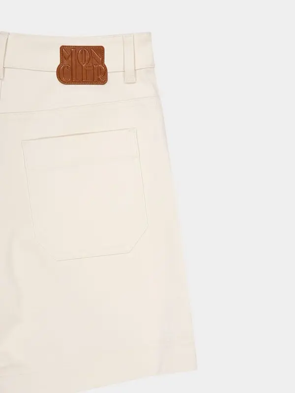 Moncler Cotton Casual Shorts - Cream