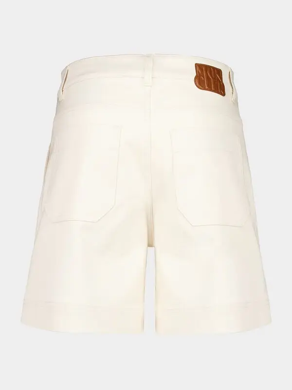 Moncler Cotton Casual Shorts - Cream