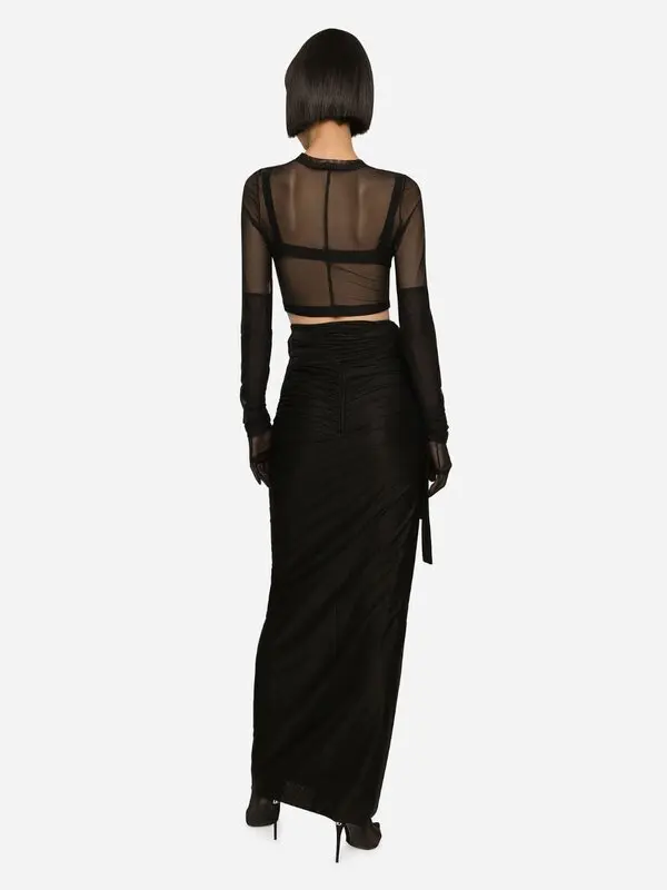 Dolce & Gabbana Belted Jersey Skirt