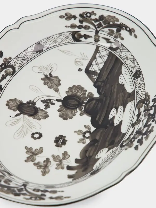 GINORI 1735 Oriente Italiano Albus Oval Platter - Black
