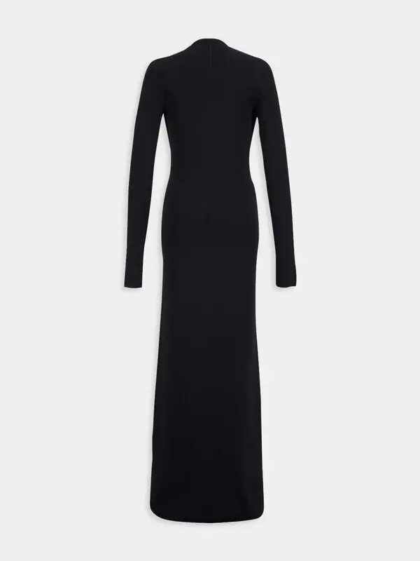 Saint Laurent Plunge Maxi Dress