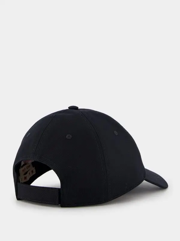Marni Embroidered Logo Gabardine Cap - Black