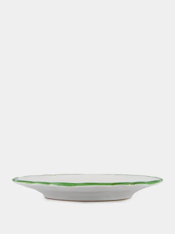 LES-OTTOMANS Sopho Tropical Dinner Plate - Black