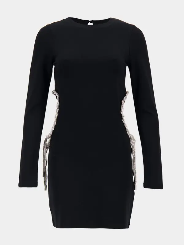 PAULA Afrodite Short Dress With Cut-out Openings - Black