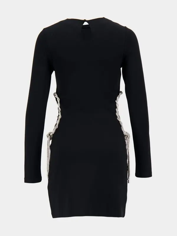 PAULA Afrodite Short Dress With Cut-out Openings - Black